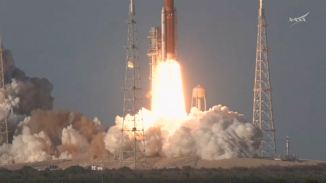 NASA begins fueling rocket to launch astronauts on the first lunar trip ...