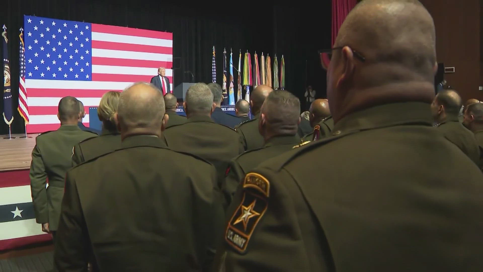 Trump, Hegseth address Military Leaders at Virginia Base | khou.com