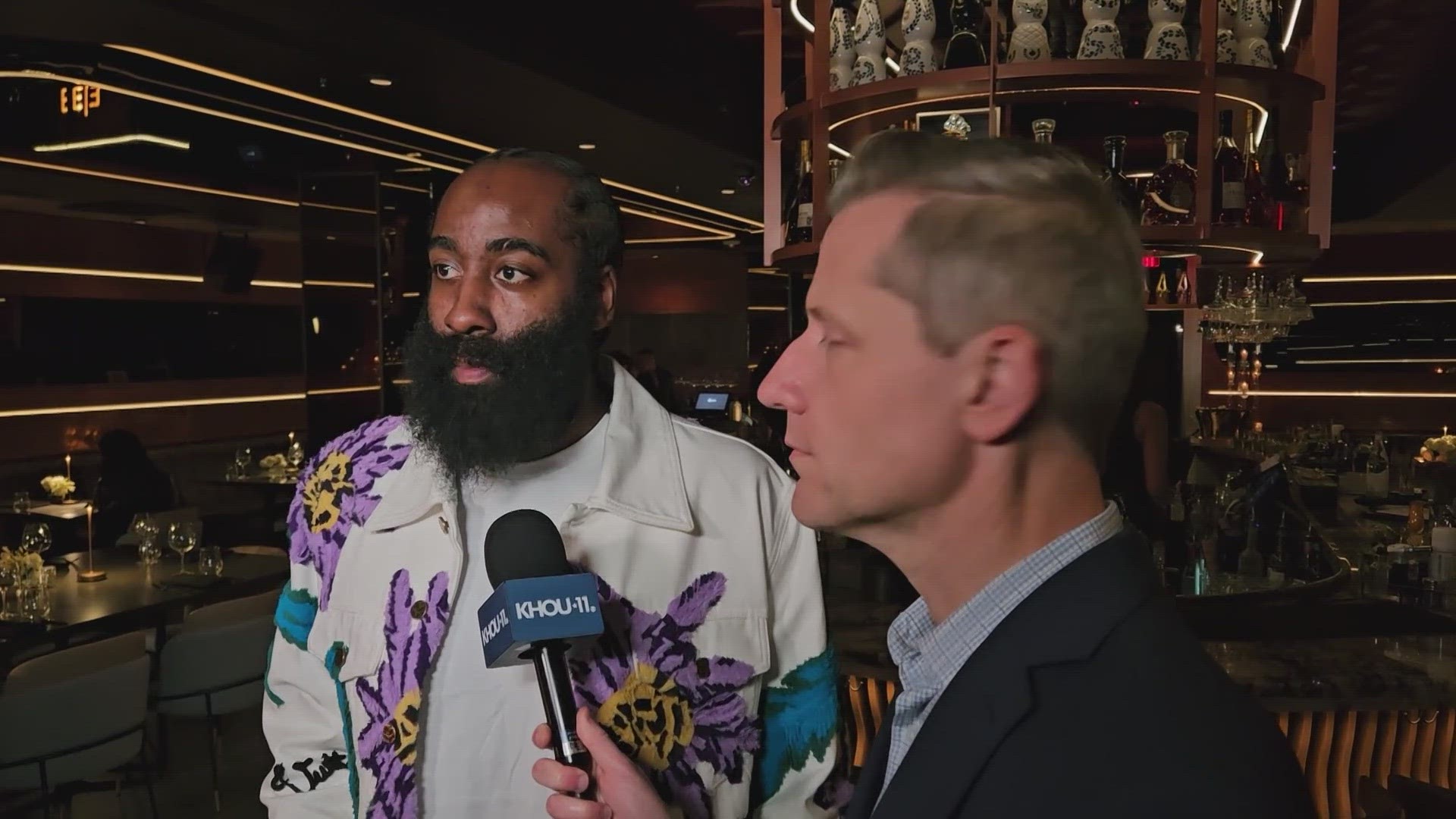 James Harden celebrates grand reopening of 'Thirteen by James Harden ...