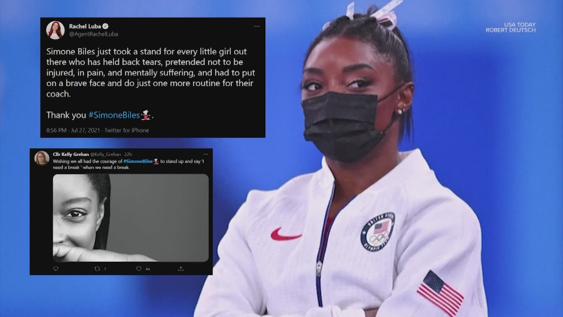 Houstonians continue to show their support for Simone Biles | khou.com