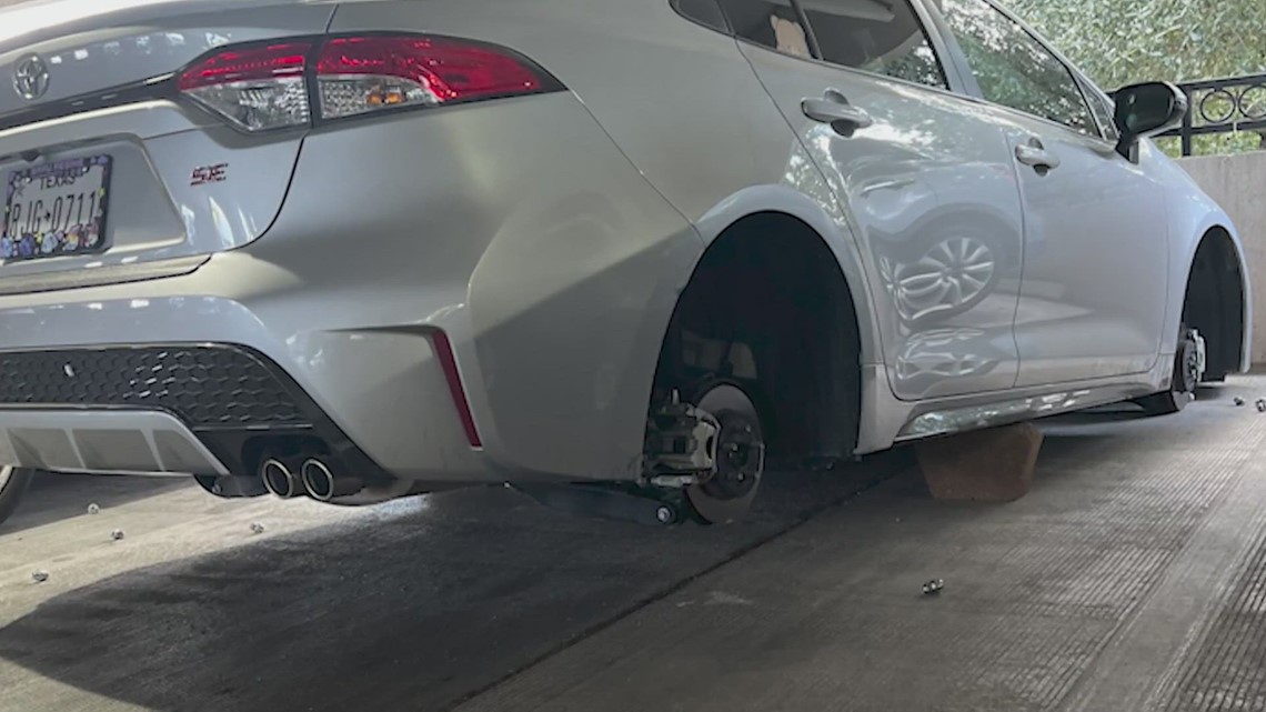 UH police investigating string of tire thefts on campus | khou.com