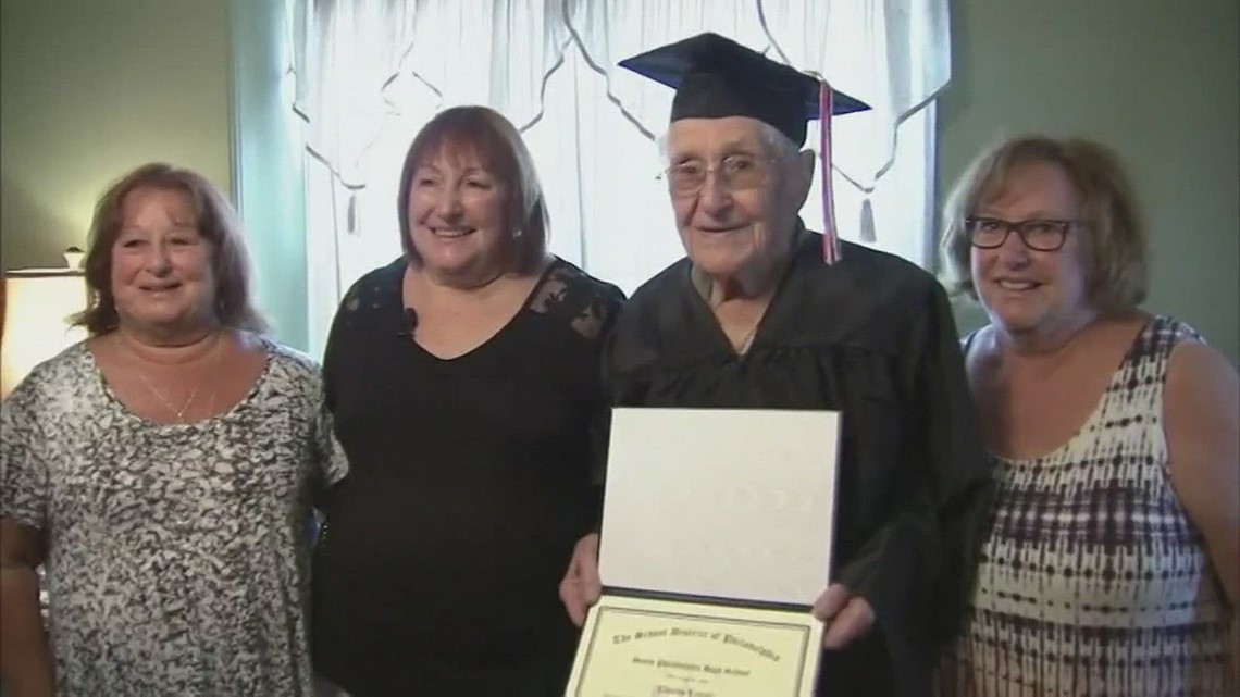 97-year-old man gets high school diploma | khou.com
