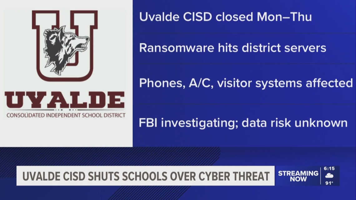 Uvalde CISD closes after reporting cybersecurity threat to FBI | khou.com