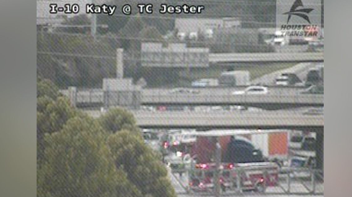 Katy Freeway slow inside 610 Loop due to crash, fuel spill | khou.com