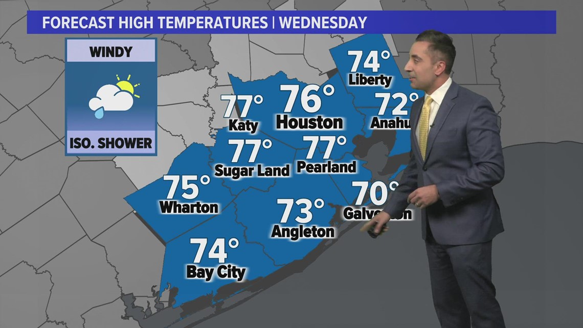 Warm Wednesday expected before our next weather event rolls into SE ...