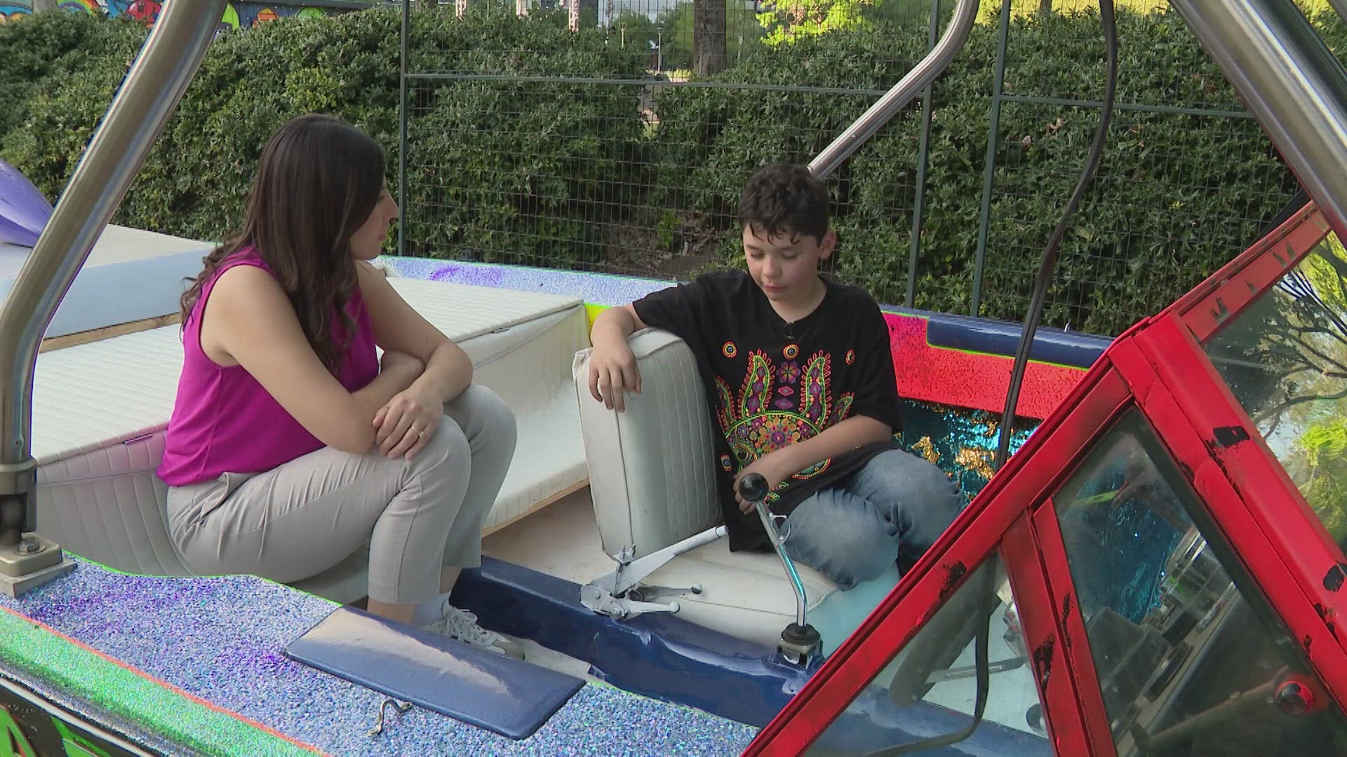 9-year-old debuts creation at Art Car Parade | khou.com