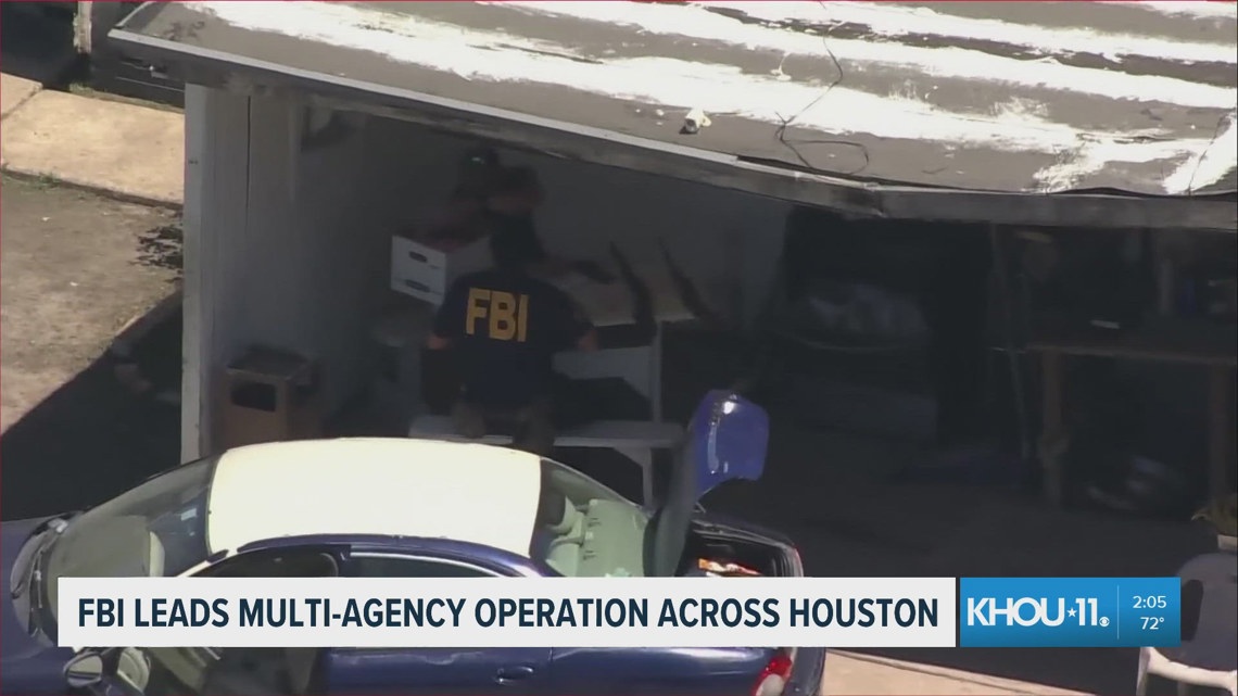 FBI-led operation unfolds at multiple east Houston locations | khou.com