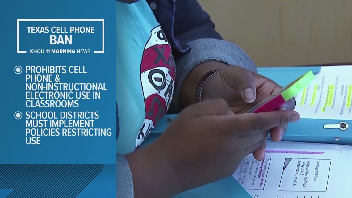 Schools prepare for Texas' cell phone ban | khou.com