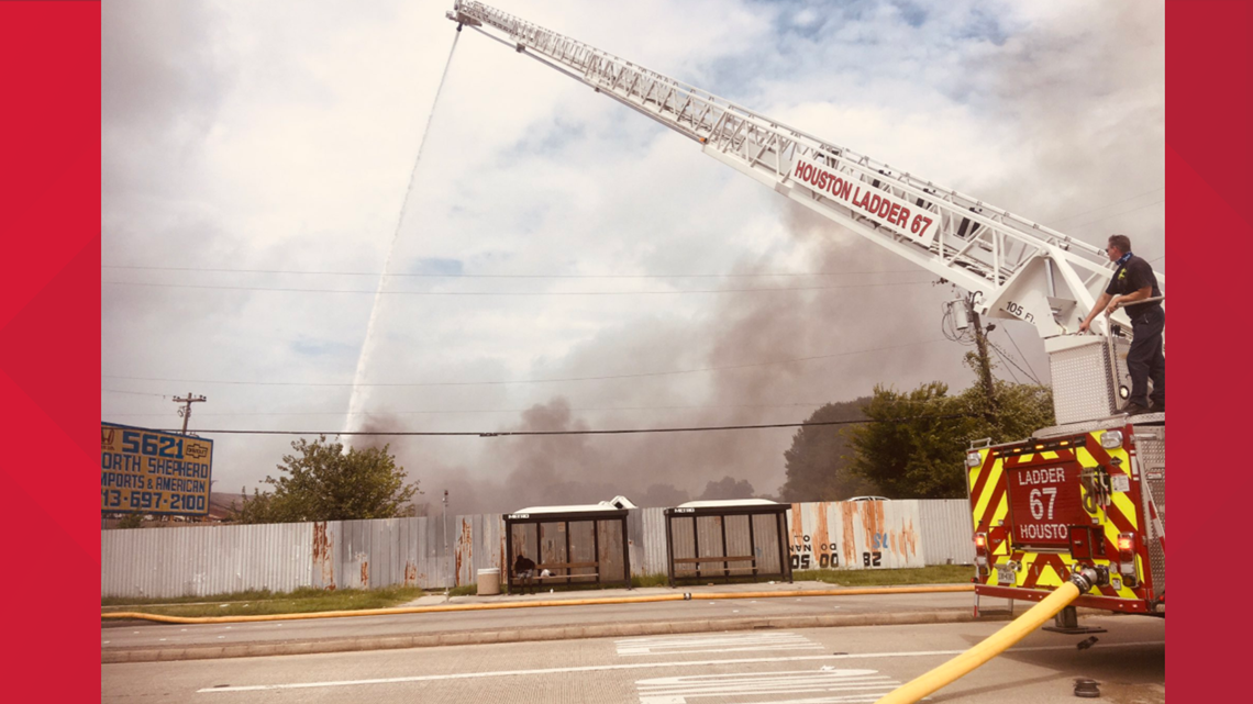 HFD: Firefighters respond to large business fire in north Houston ...