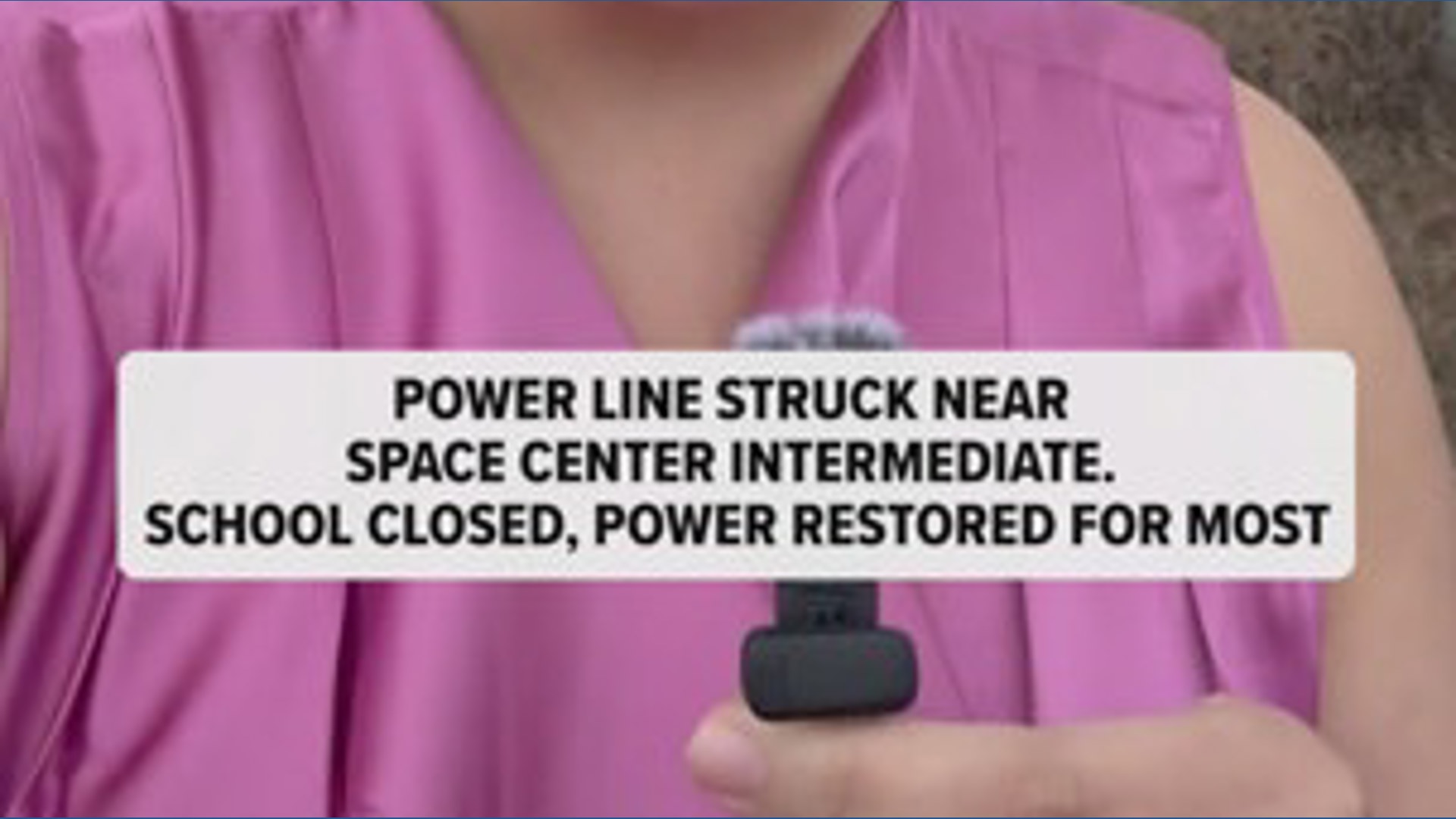 Excavator hits power line near Space Center Intermediate | khou.com