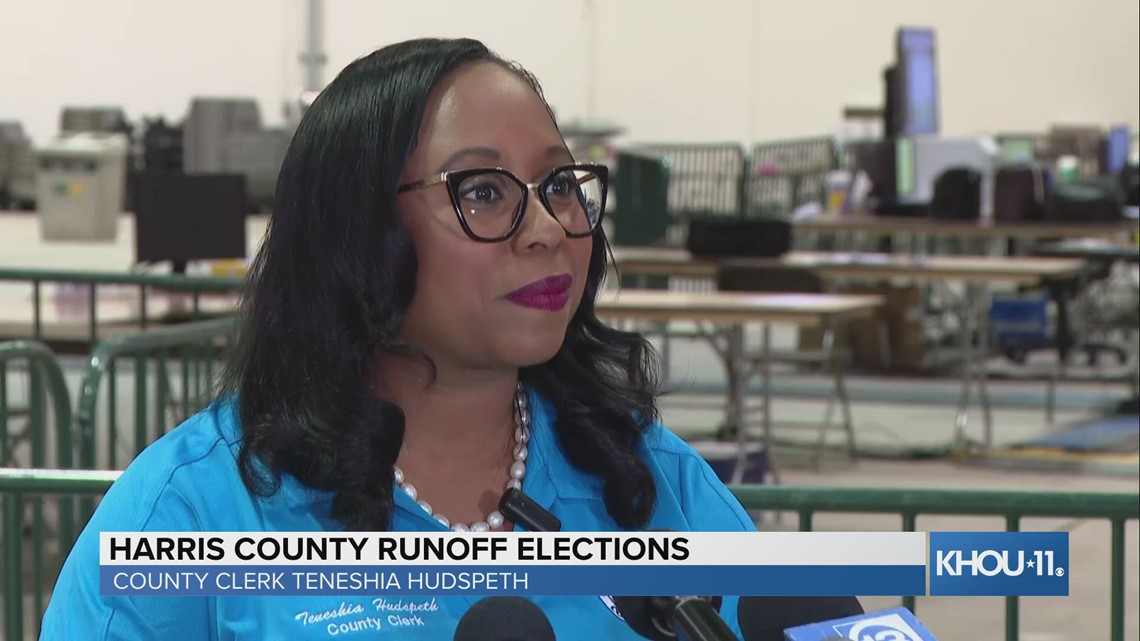 Harris County clerk gives Election Day update as runoffs are underway ...