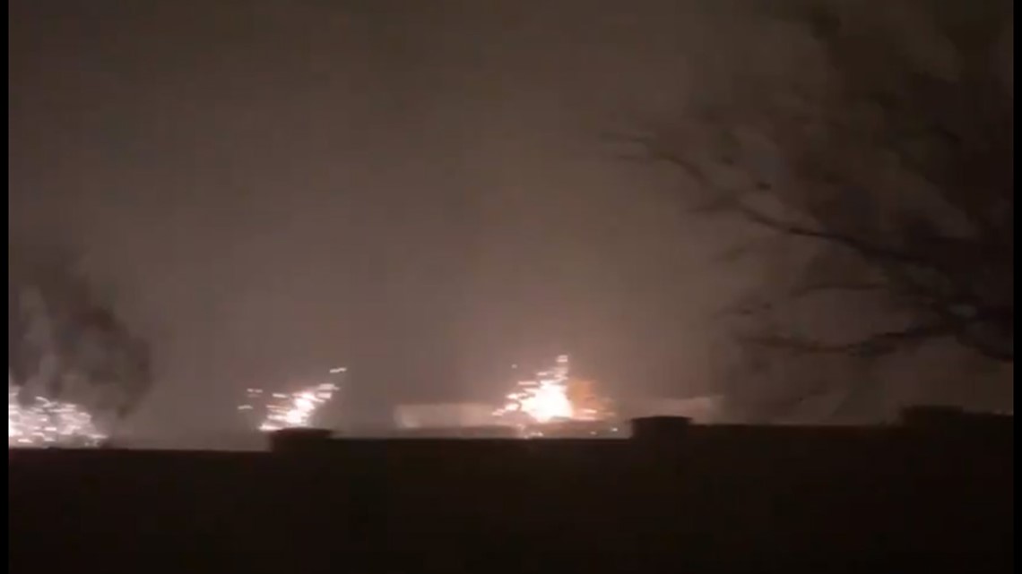 Multiple transformers explode as storms sweep through Texas | khou.com