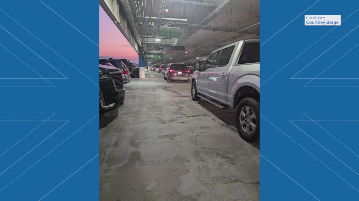 Travelers stuck in traffic for hours while leaving IAH parking garage ...