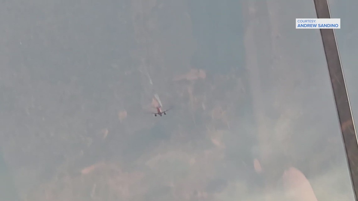 Video shows flames shooting from plane near Houston's Hobby Airport ...