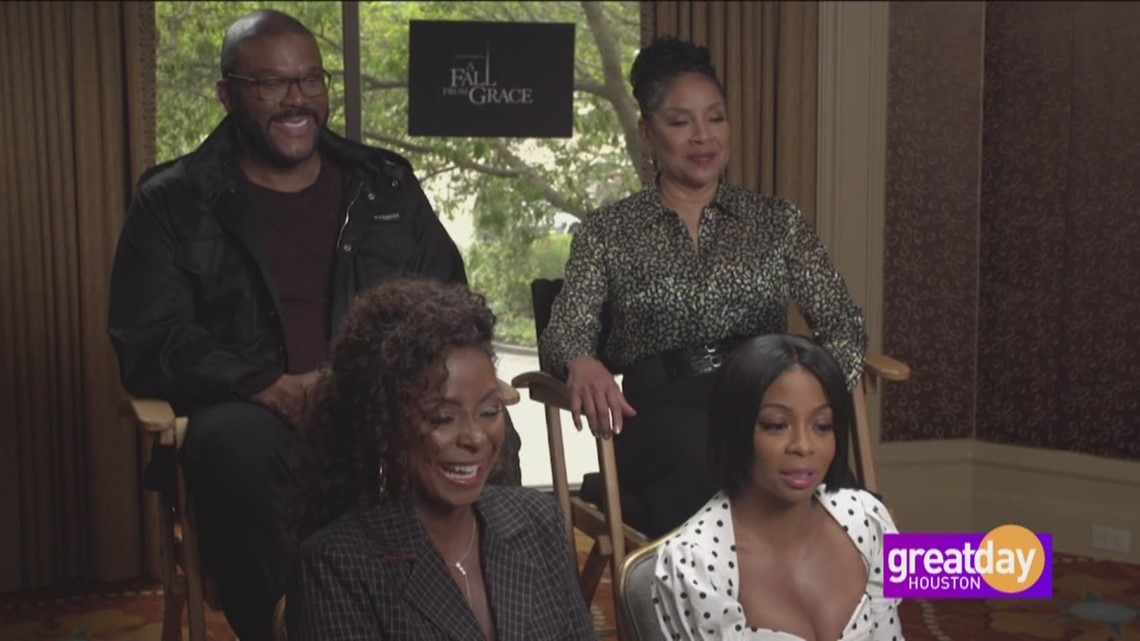 Tyler Perry and cast talk their new movie "A Fall From Grace" | khou.com