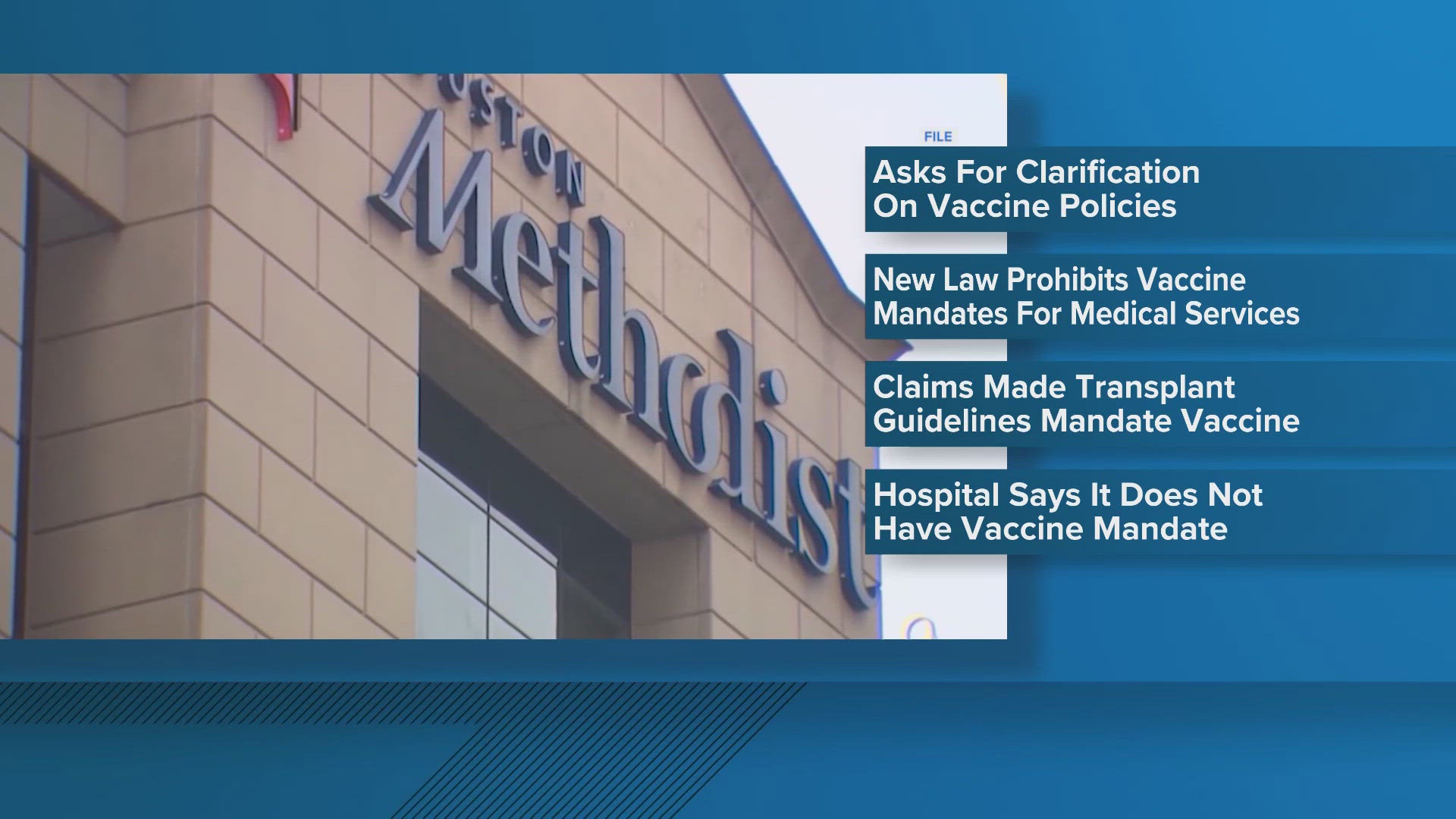 Texas AG accuses Houston Methodist of illegal COVID-19 vaccination ...