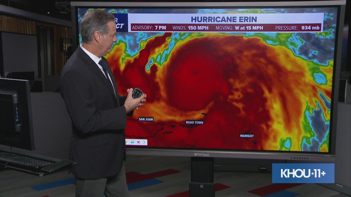 Tracking the tropics: Latest on Category 4 Hurricane Erin | khou.com