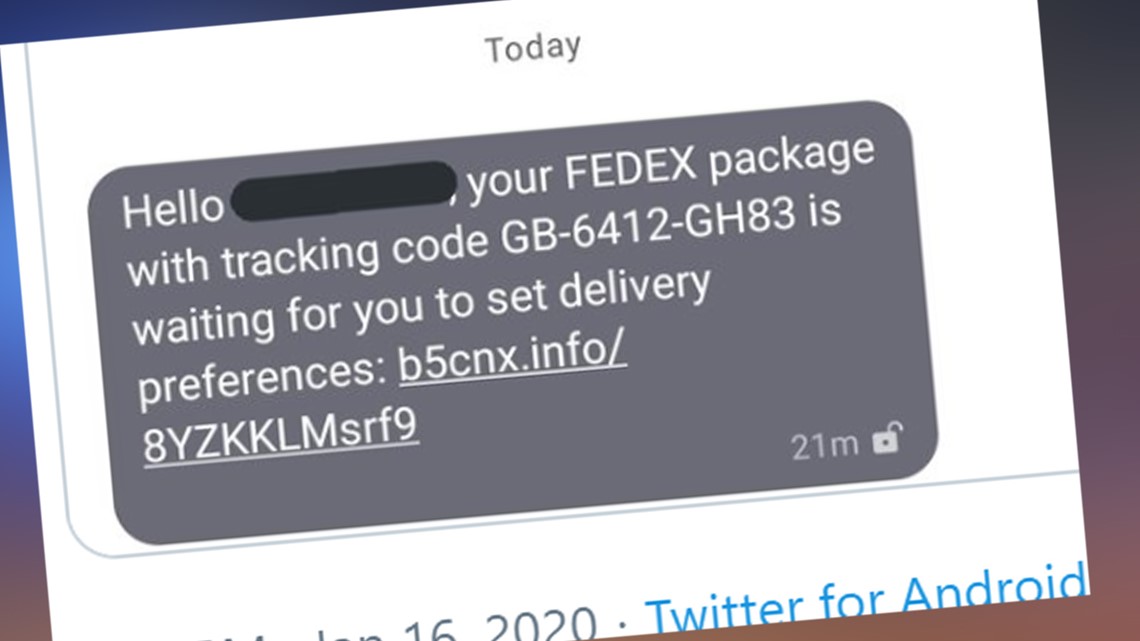 Scam alert: Don’t fall for this fake delivery notification | khou.com