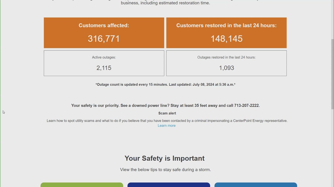 More than 300K customers without power in Houston area after Beryl made ...
