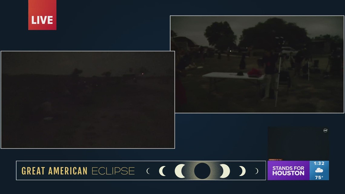 Bandera, Texas experiences complete darkness during total solar eclipse ...