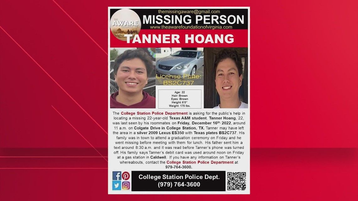 Have you seen Tanner? Police searching for missing Texas A&M student ...