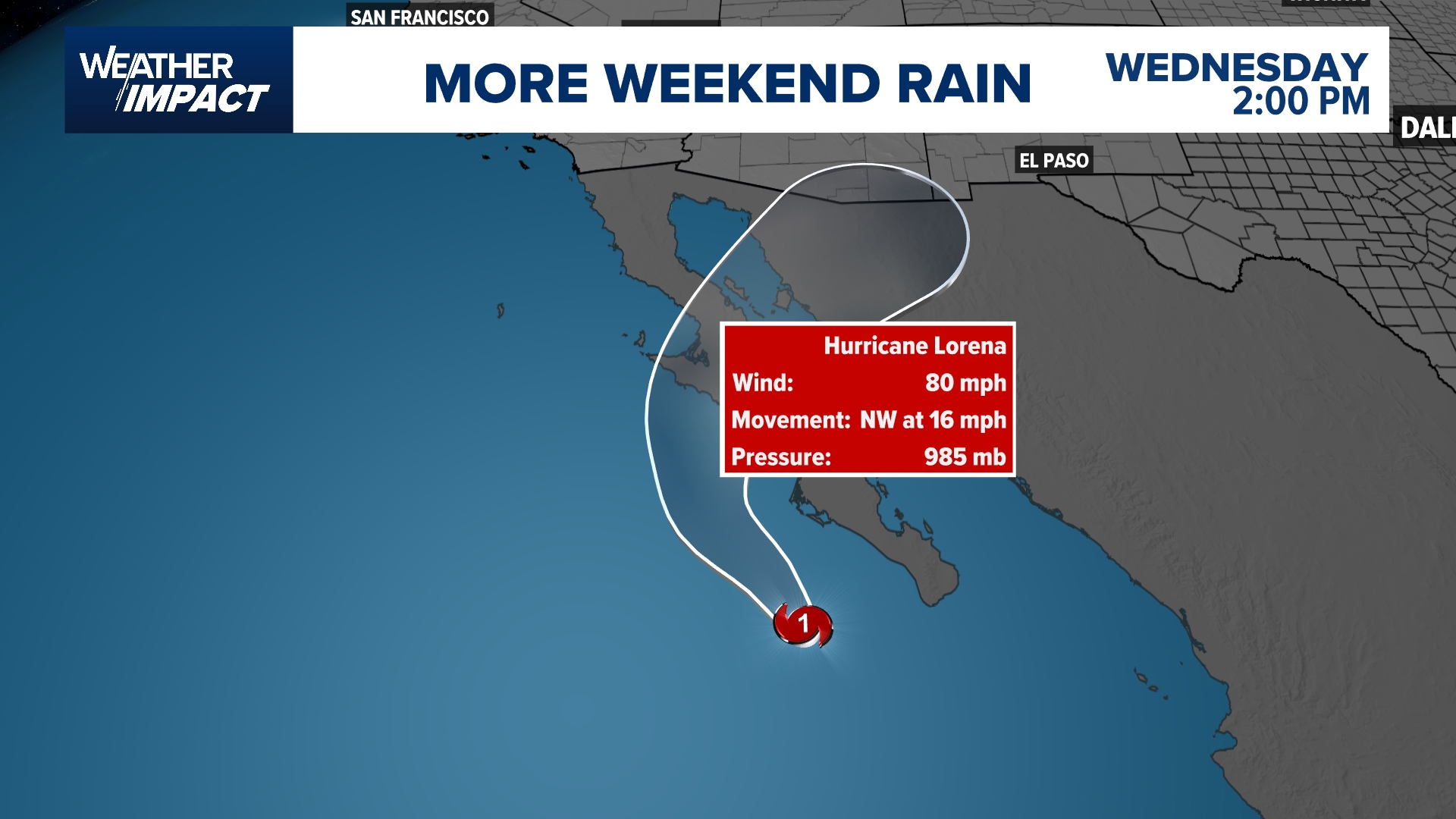 Here's how Hurricane Lorena will impact Texas | khou.com