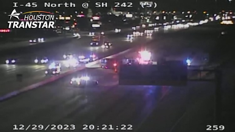 I-45 south reopens at Research Forest after crash | khou.com