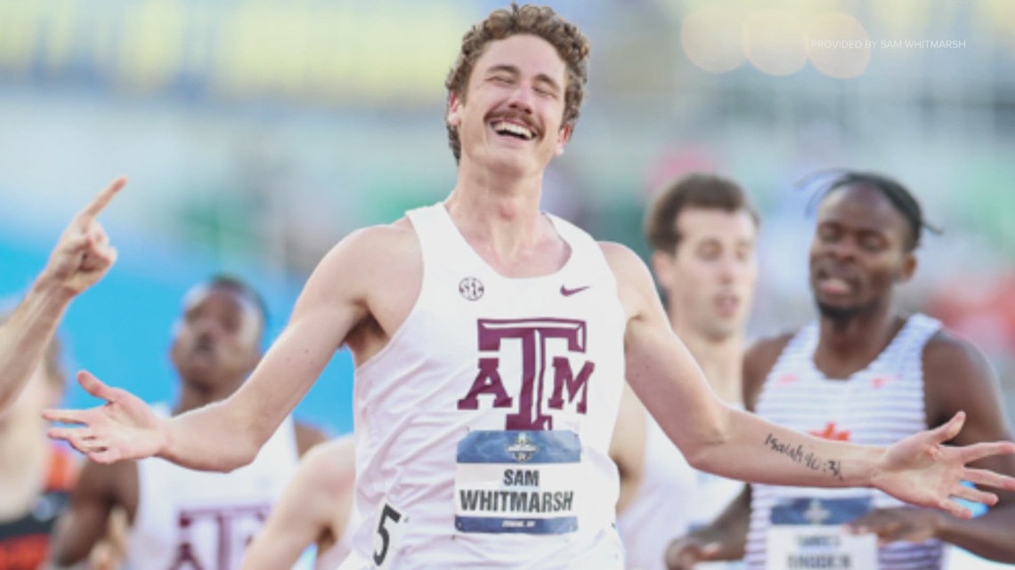 Texas A&M track and field athlete Sam Whitmarsh reflects on journey to ...