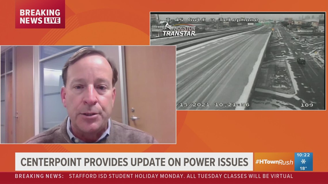 CenterPoint spokesman gives update on power outages in Houston area ...