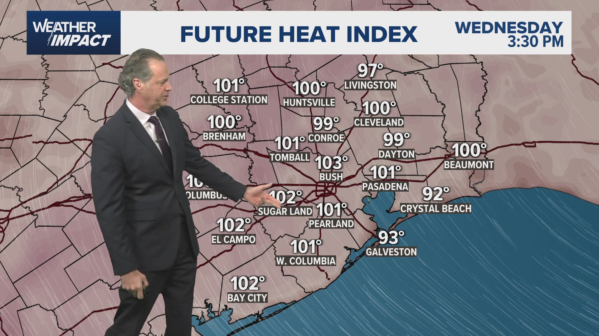 Hot and humid around Houston, with chances for showers increasing into ...