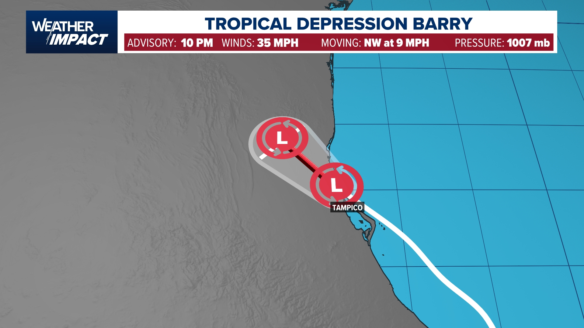 Tropical Storm Barry weakens to a depression as it makes landfall in ...