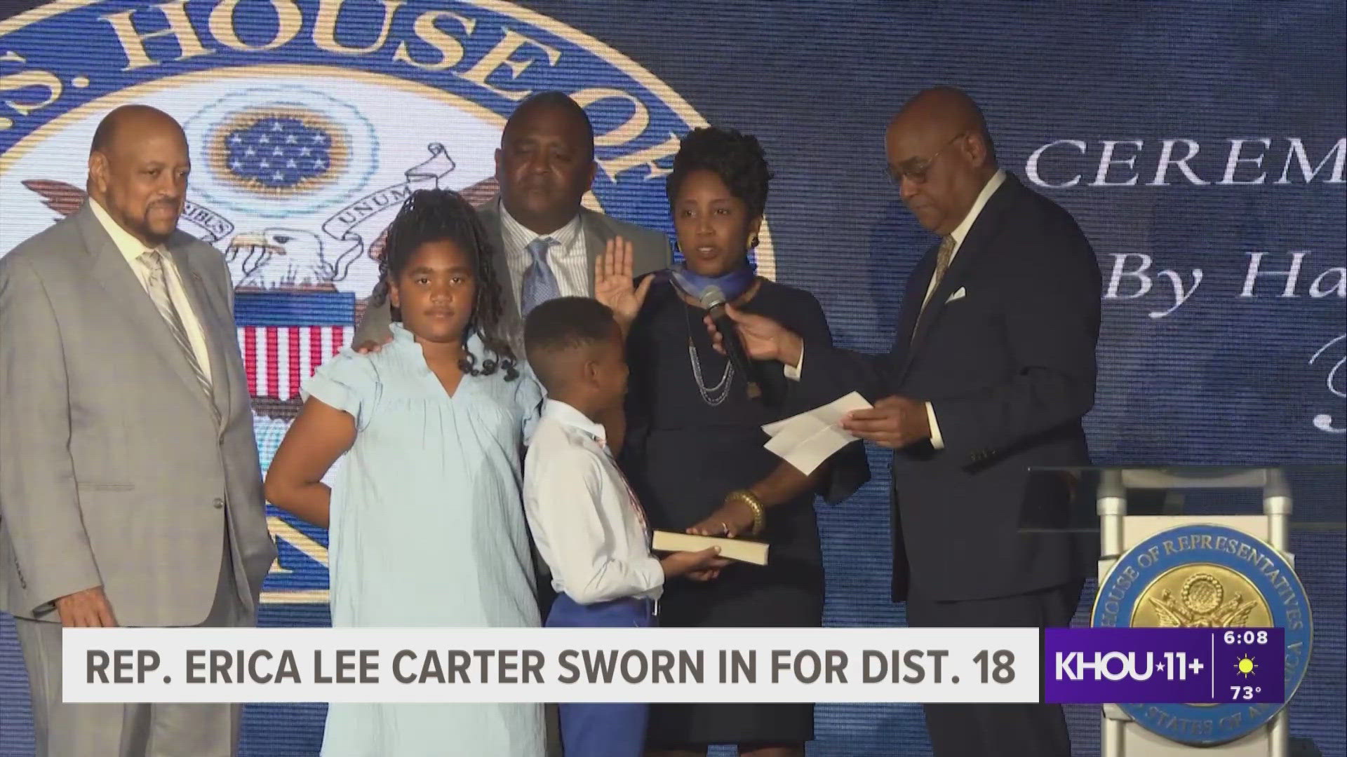 Rep. Erica Lee Carter sworn into office | khou.com