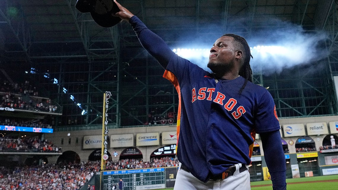 Framber Valdez no-hits Cleveland Guardians for Houston Astros | khou.com