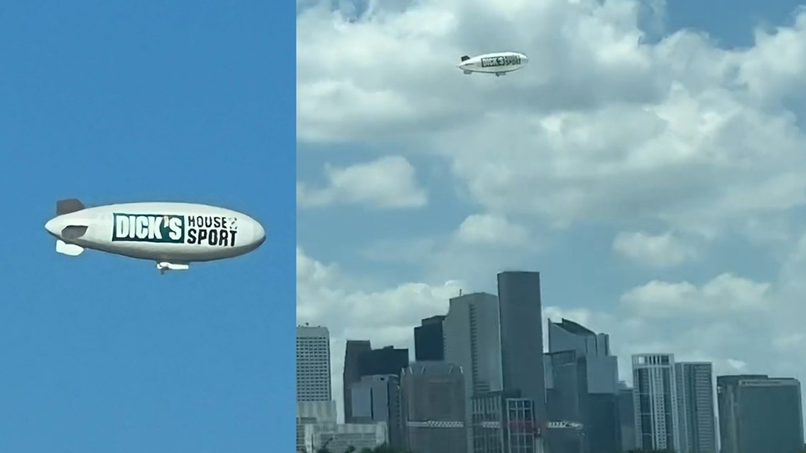 Blimp flying around Houston | khou.com