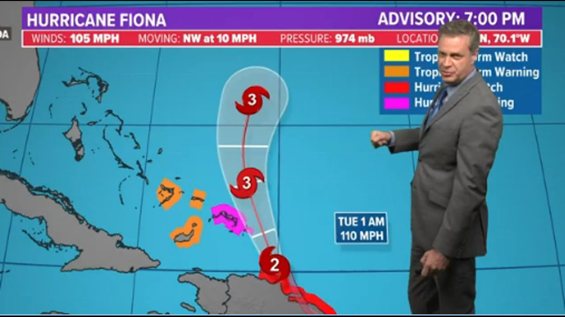 Tropical update: Tracking Hurricane Fiona and a new wave headed toward ...