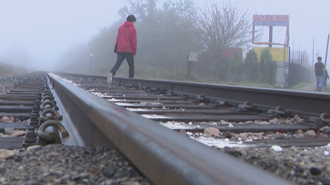 Union Pacific, Texas Operation Lifesaver train HISD officers on rail ...