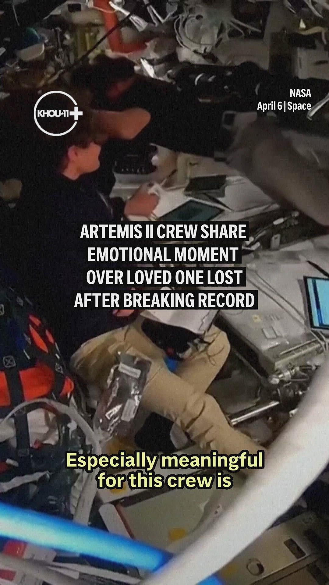Artemis II crew share emotional moment over loved one lost after ...
