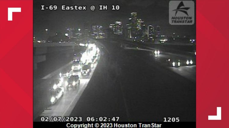East Freeway to Eastex Freeway closed | Houston, Texas traffic | khou.com