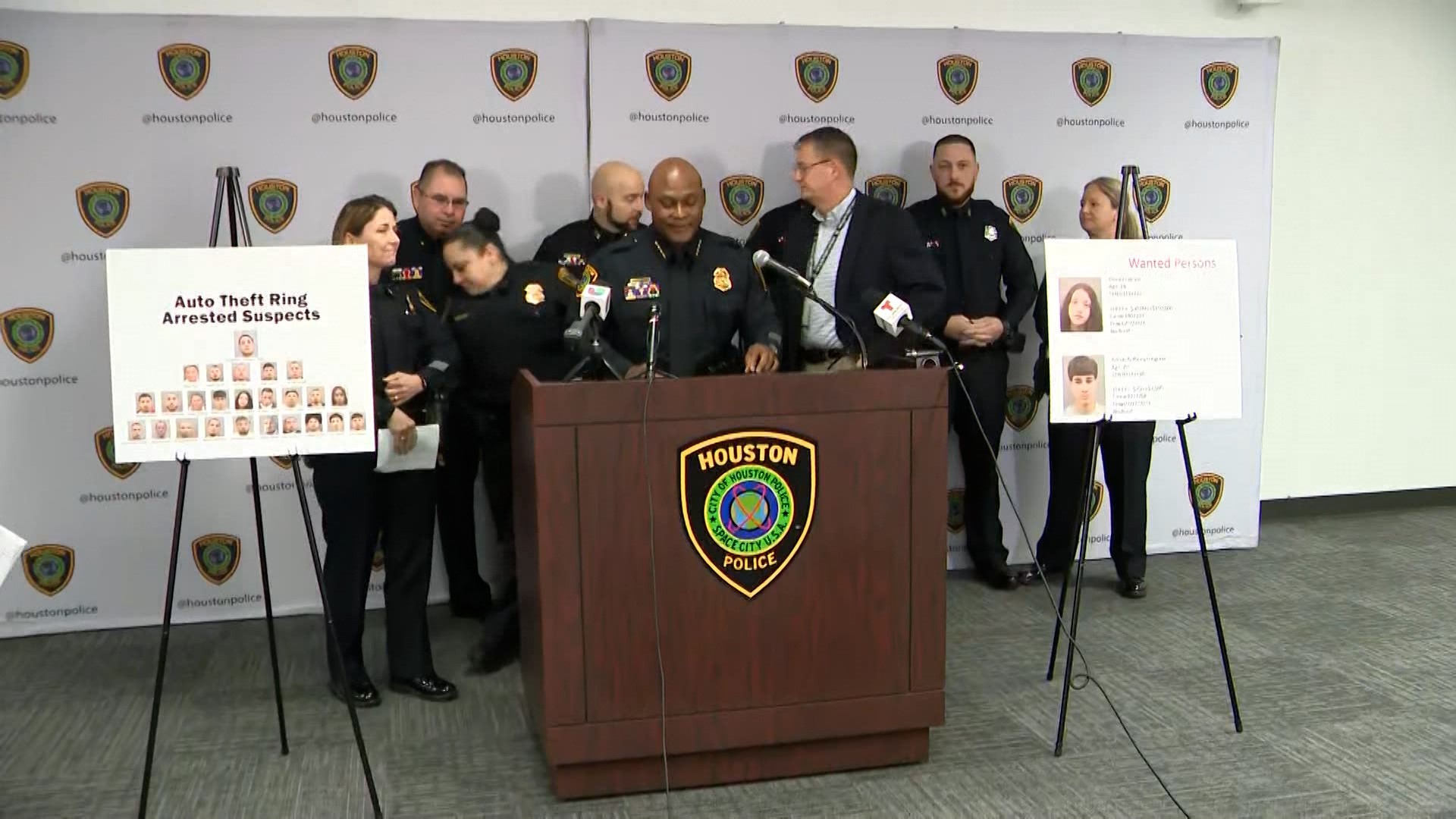 HPD announces several arrests in "major auto theft ring" | khou.com
