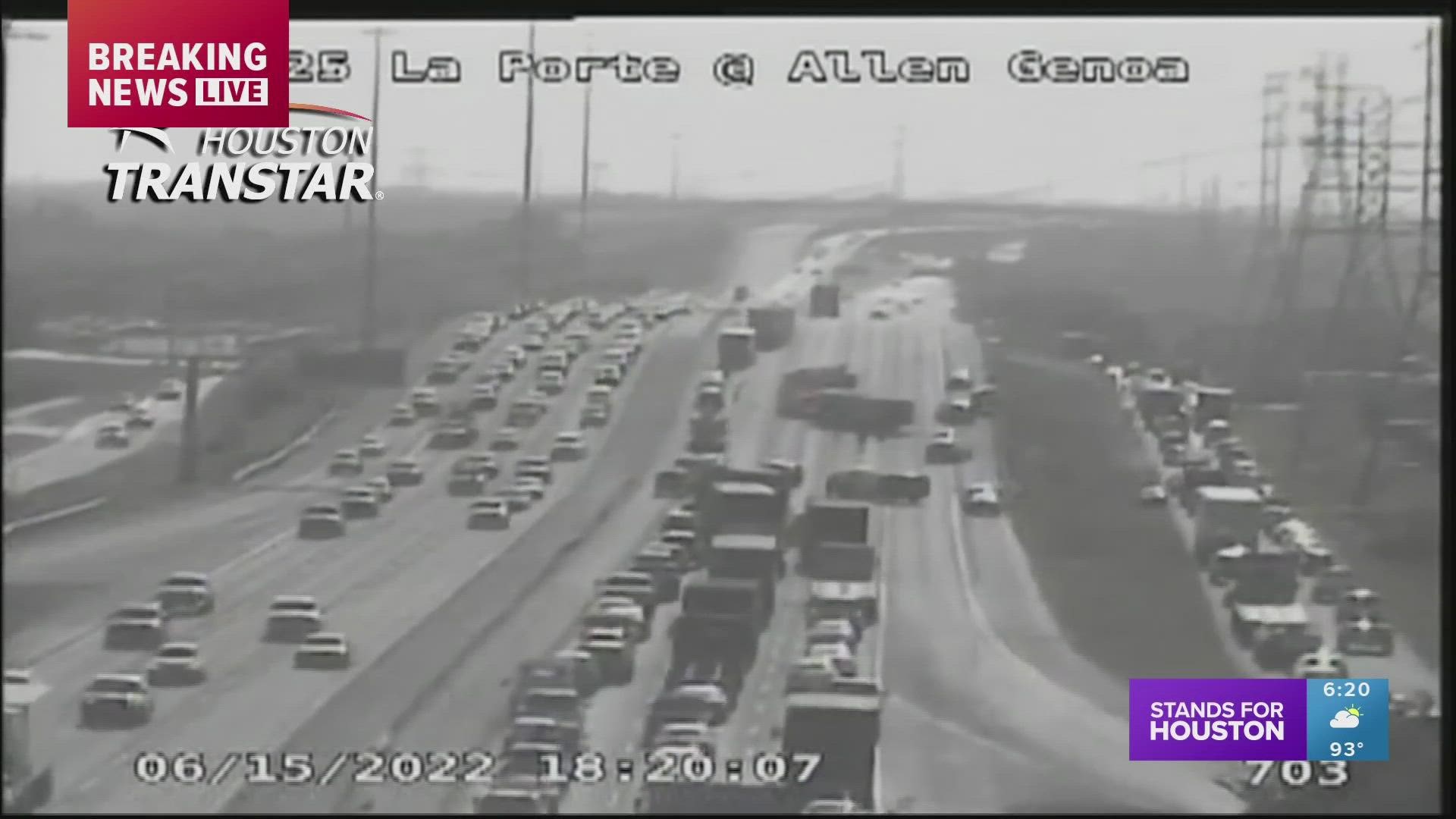 Houston Texas Traffic Fatal Crash On Gulf Freeway