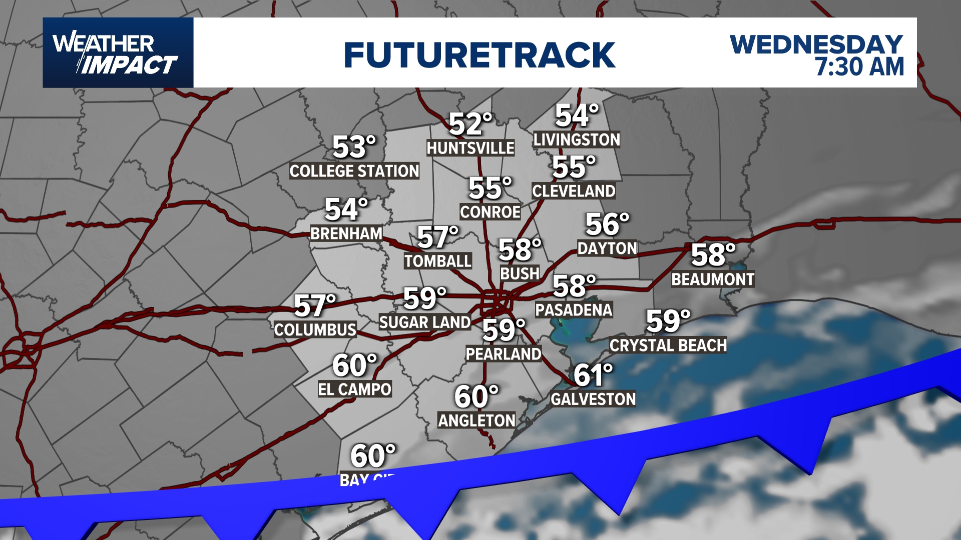 Temperature drop hits Houston overnight as cool spell begins | khou.com