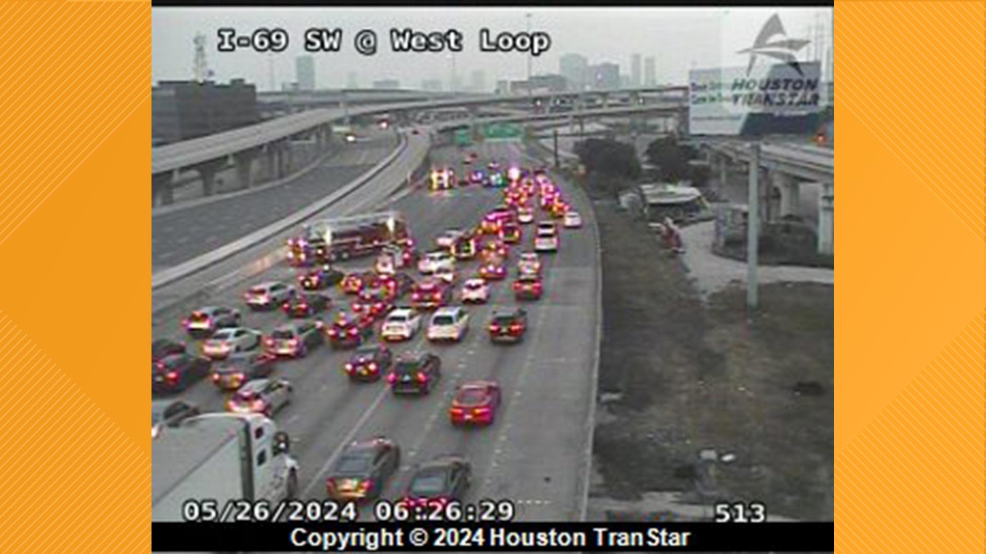 Houston traffic: Crash shuts down I-69 at West Loop | khou.com