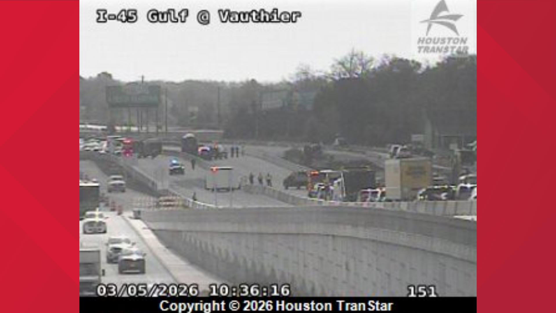 Gulf Freeway reopened in Galveston County after multi-vehicle crash ...