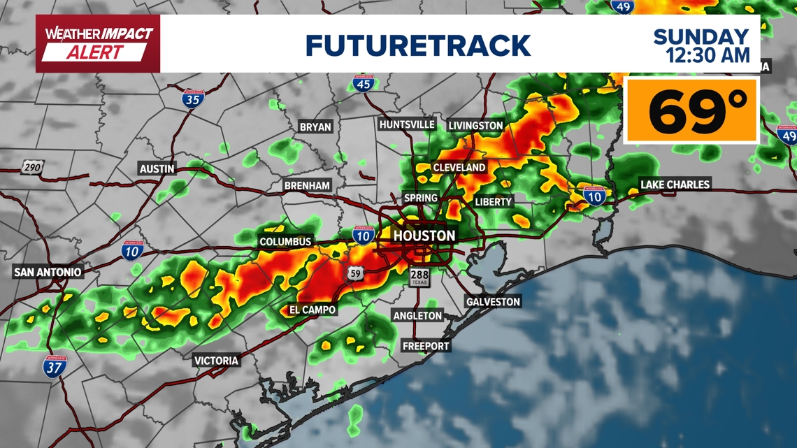 Houston weather | Timing for the potential for severe weather | khou.com