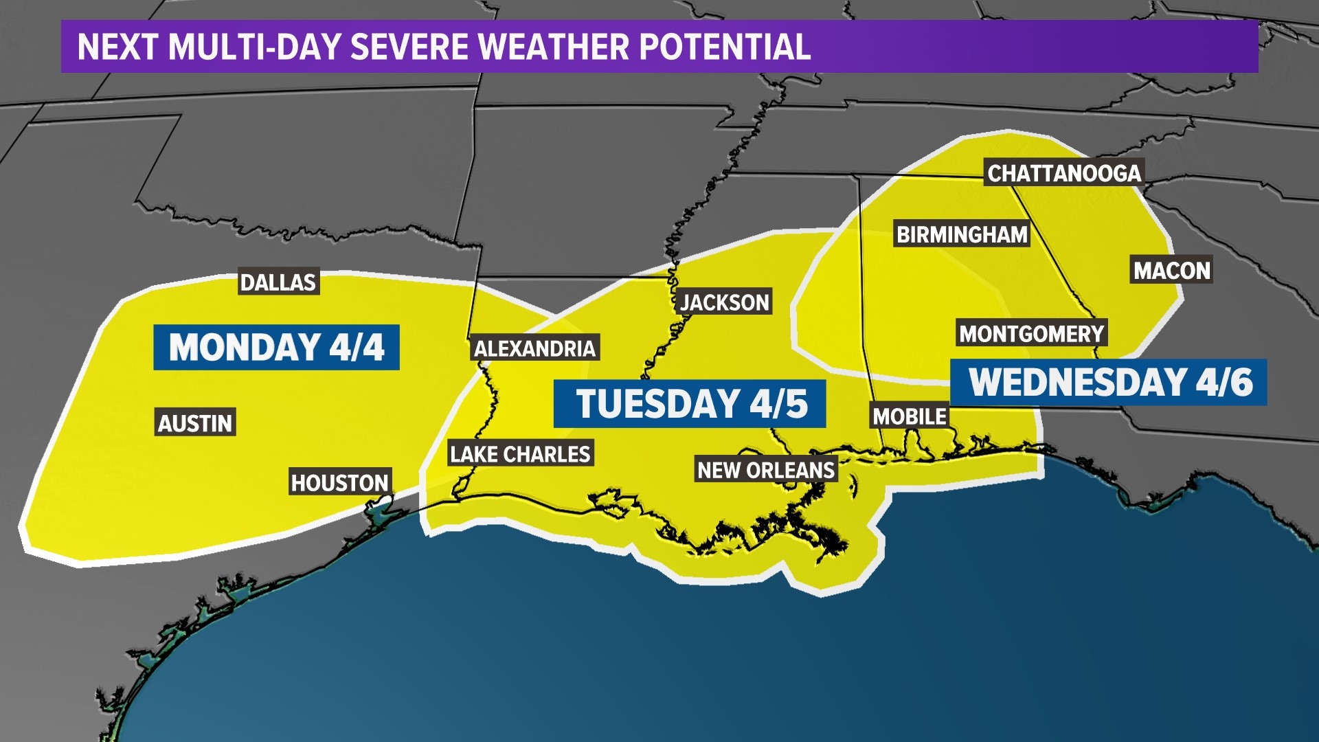 Severe storms possible early next week | khou.com