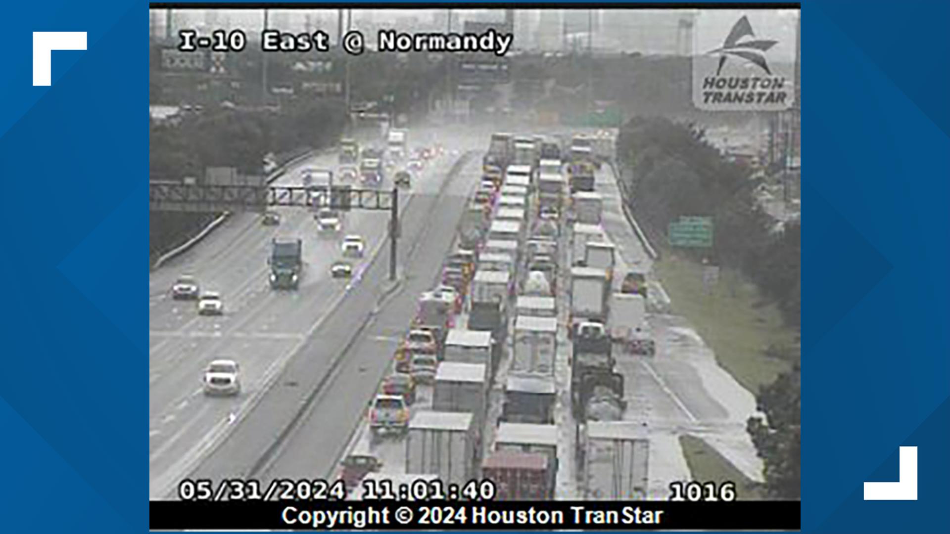 Houston traffic: I-10 East westbound shut down at Mercury | khou.com