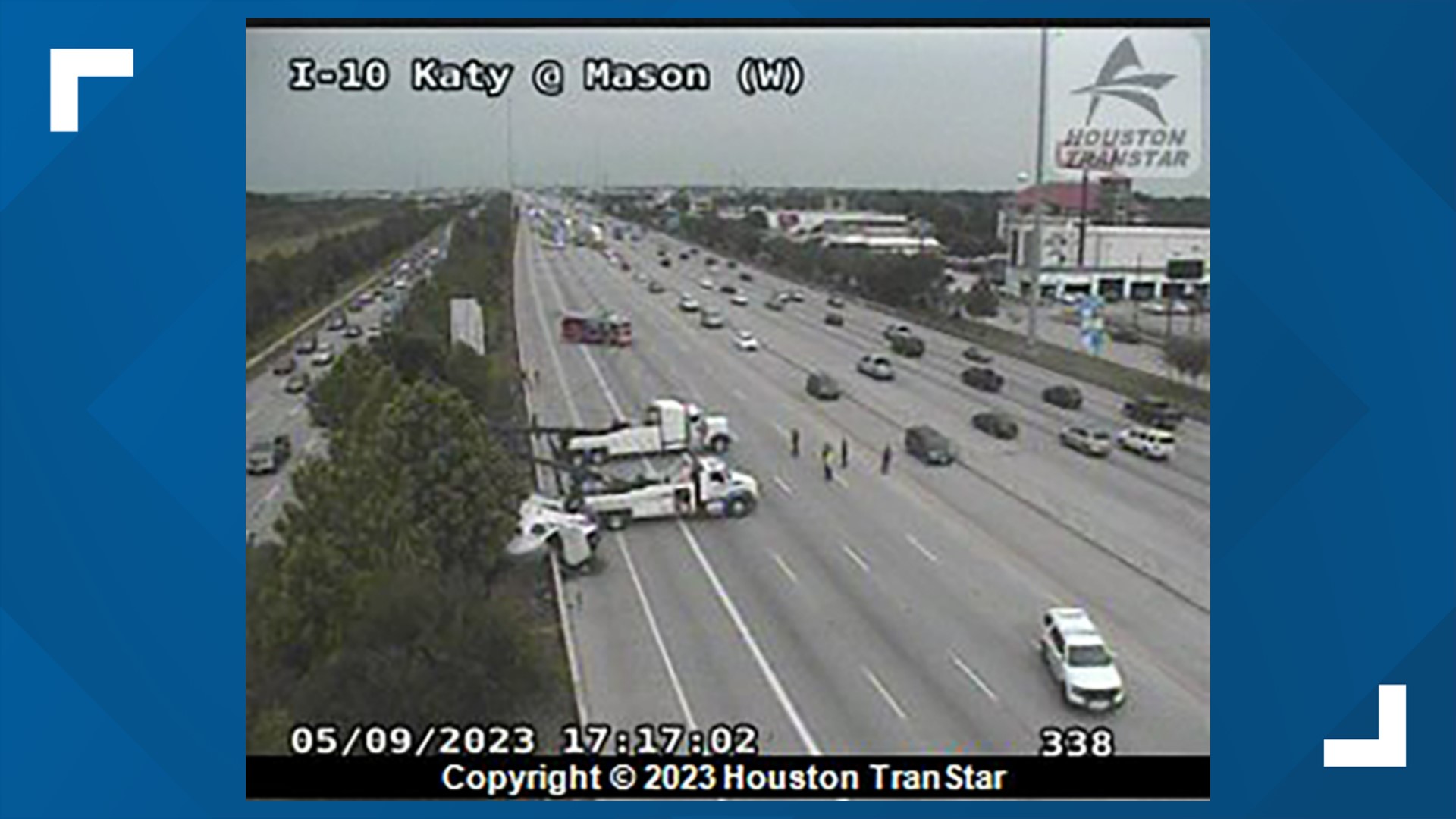 Houston, Texas traffic | Katy Freeway WB at Mason closed | khou.com