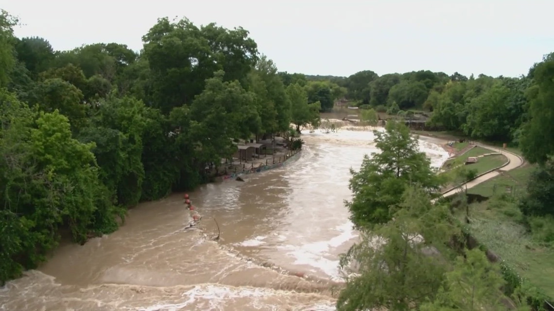 Comal River in New Braunfels closes due to high water, debris after ...
