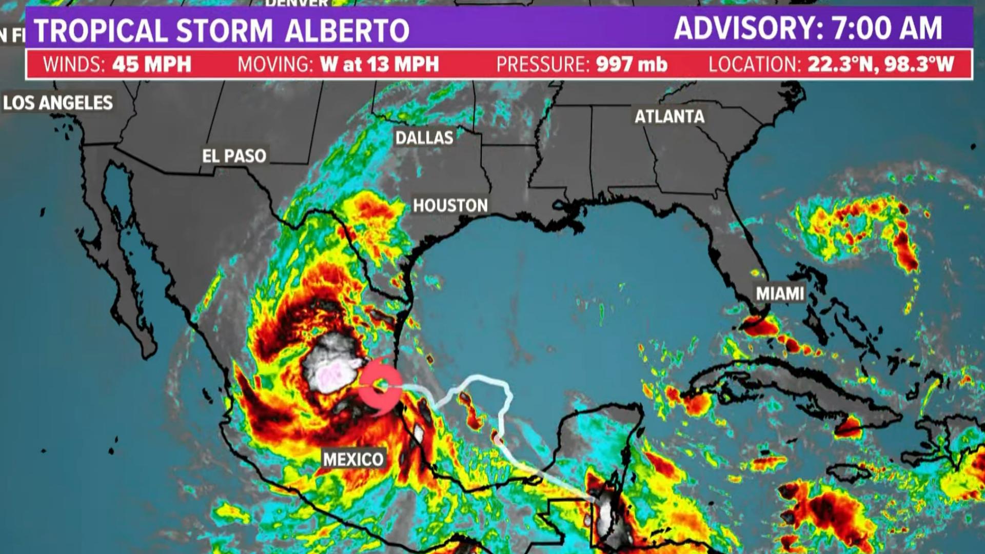 Where is Tropical Storm Alberto now? | khou.com