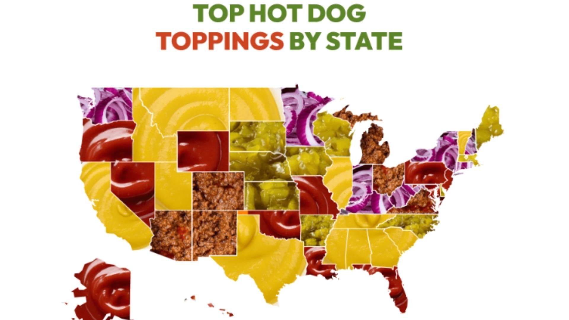 Texas food news: Favorite hot dog toppings and sides by state | khou.com